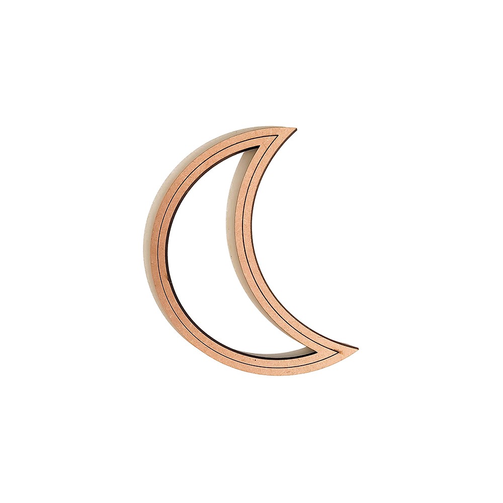 Kit com 5 bastidores meia lua de 15cm MDF Cru 6mm Moldura Bordado ...