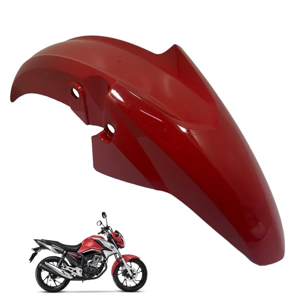 Paralama Dianteiro Cg Titan 160 Vermelha Perolizada 2022 Vermelho 22 ...