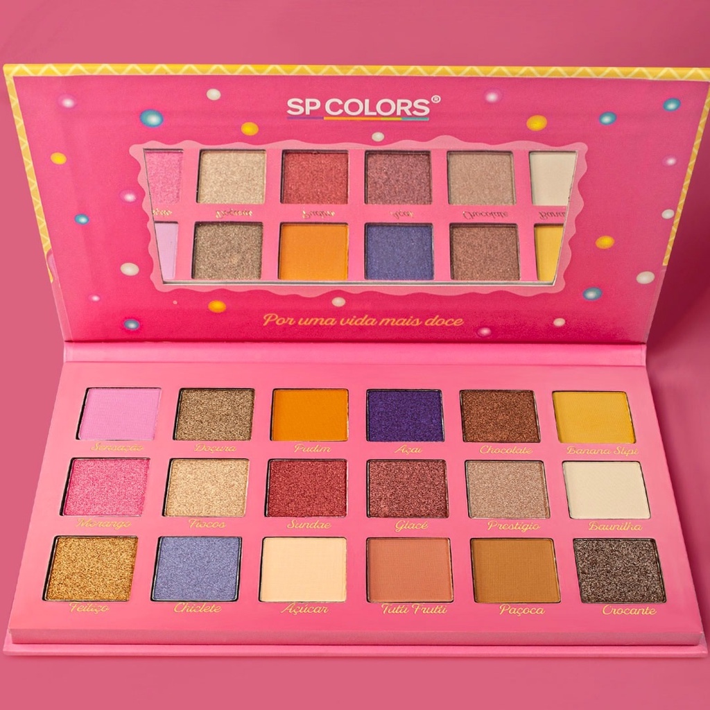 Paleta de Sombras Sweet SP Colors | Shopee Brasil