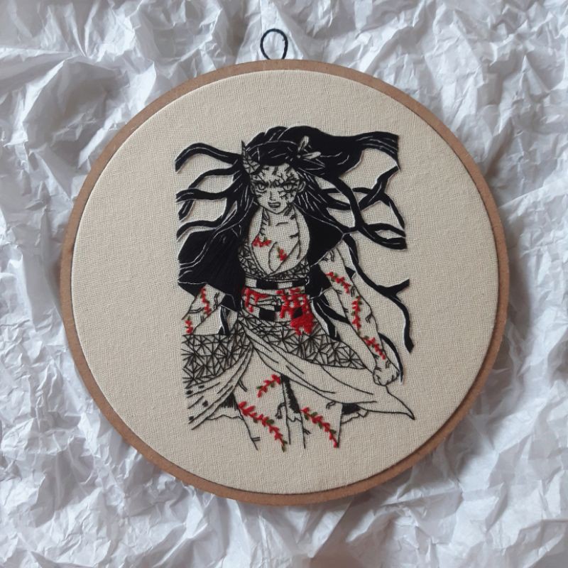 Bordado Nezuko Kimetsu No Yaiba 20cm | Shopee Brasil