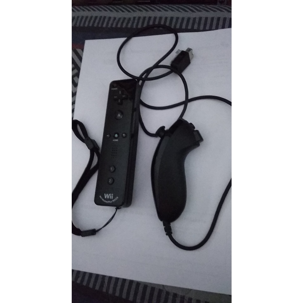 Joystick Wiimote wii remote com motion plus inside + nunchuk originais ...