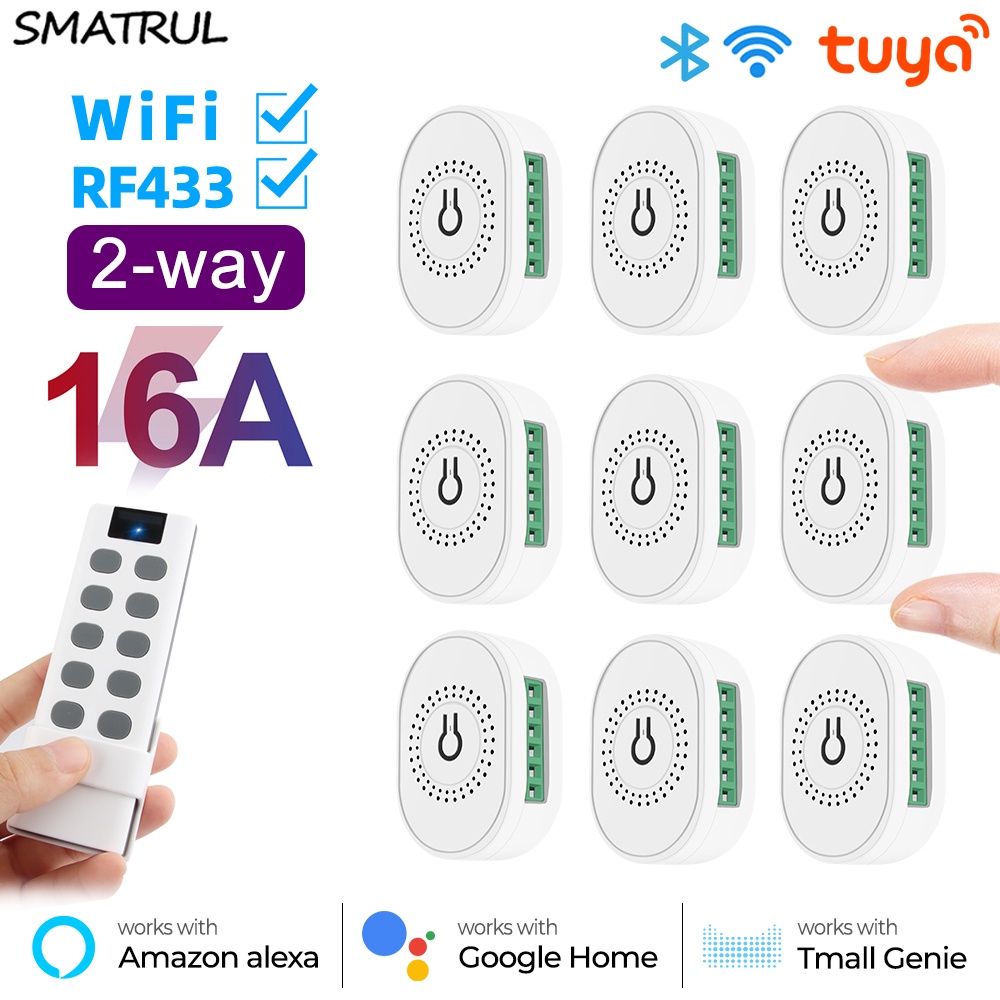 SMATRUL 16A Tuya WiFi RF433+ RF 10-key remote control smart wireless ... SMATRUL 16A Tuya WiFi RF433+ RF 10-key remote control smart wireless ...