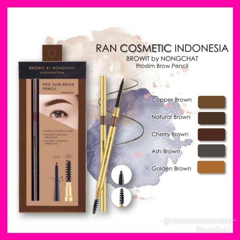 NATCHA BEAUTY x BROWIT PRO Lápis SLIM Por NONGCHAT Bordado TATTOO MINI ORI Cirurgia | Shopee Brasil