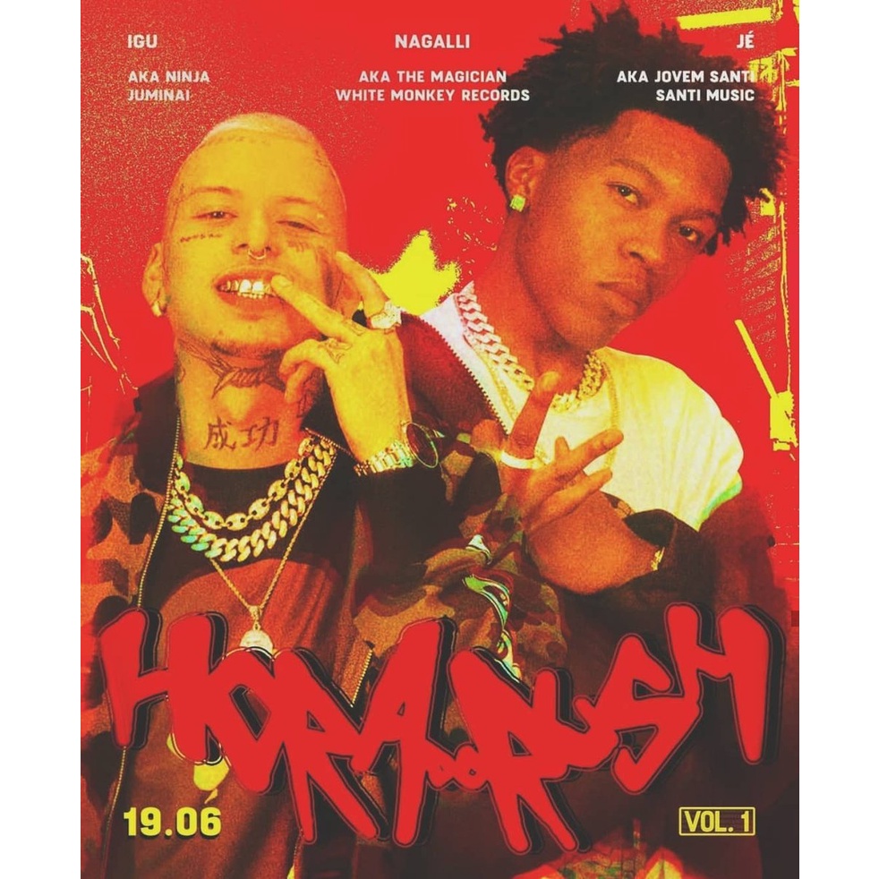 Poster Recayd Mob - A Hora do Rush - Mc Igu - Jé Santiago - Quadro ...