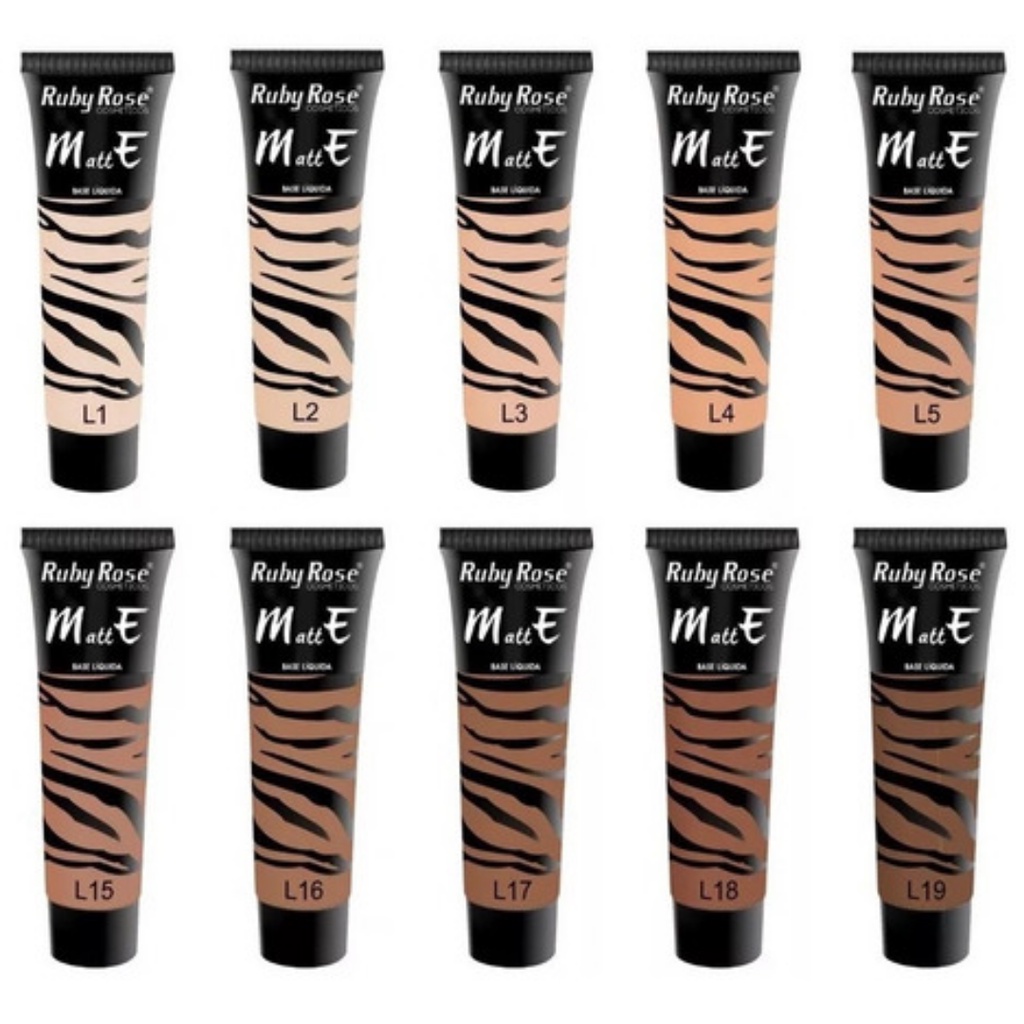 Base Ruby Rose Matte de alta cobertura | Shopee Brasil