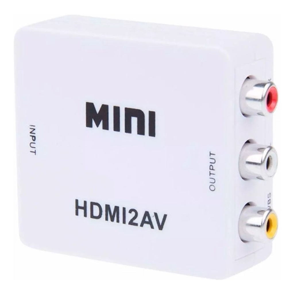 Mini Conversor Hdmi2av 1080p Áudio Vídeo Hdmi 2av Para Rca | Shopee Brasil