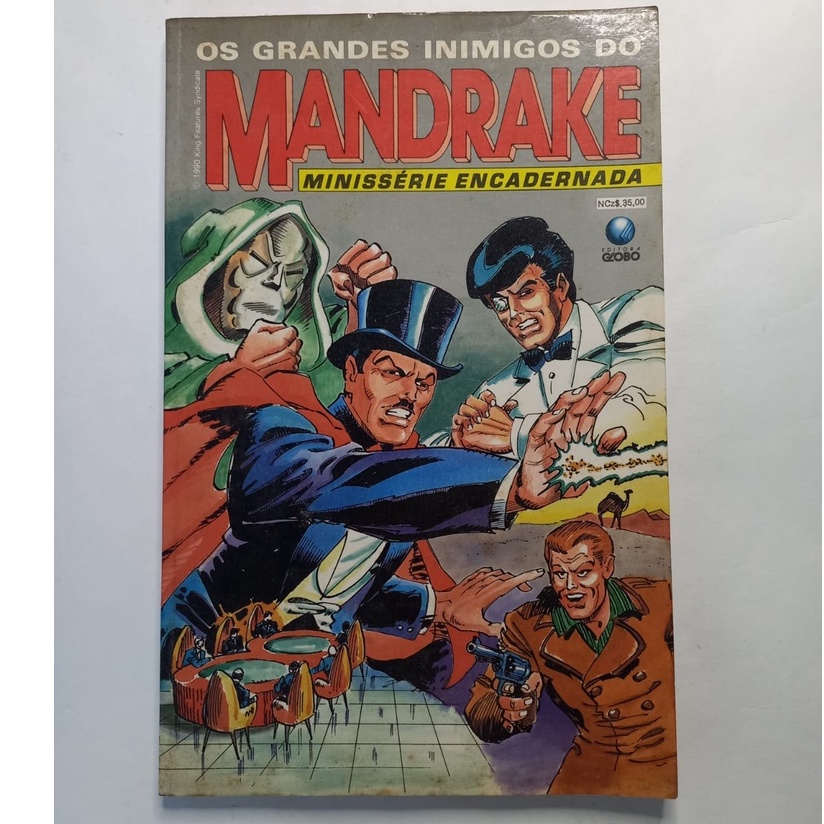 Os Grandes Inimigos do Mandrake Minisserie Encadernada Editora Globo 1989 Excelente | Shopee Brasil