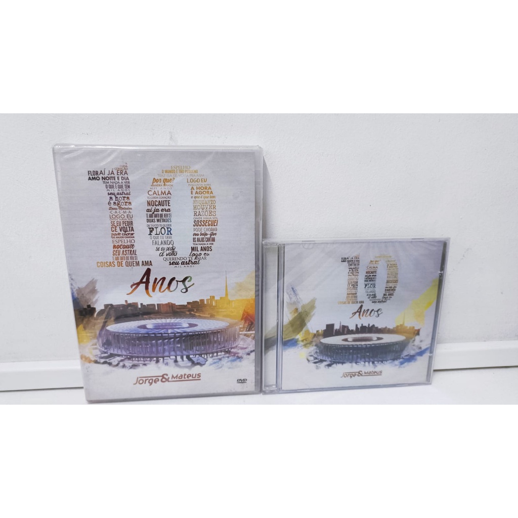 Dvd Jorge & Mateus - 10 Anos (2016) DVD+CD | Shopee Brasil