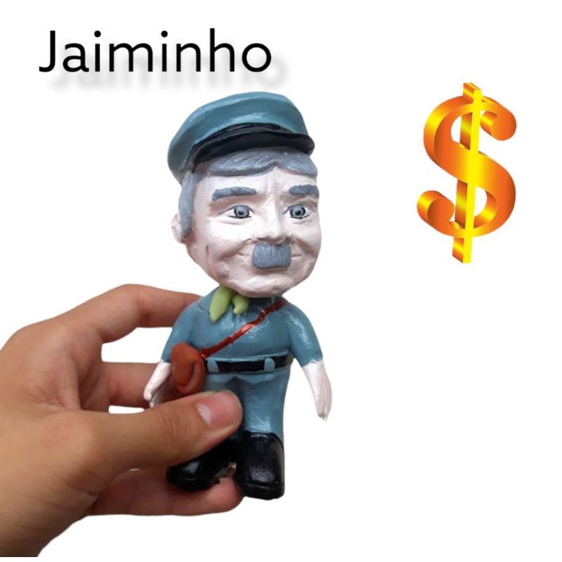Boneco Jaiminho o carteiro da turma do chaves | Shopee Brasil