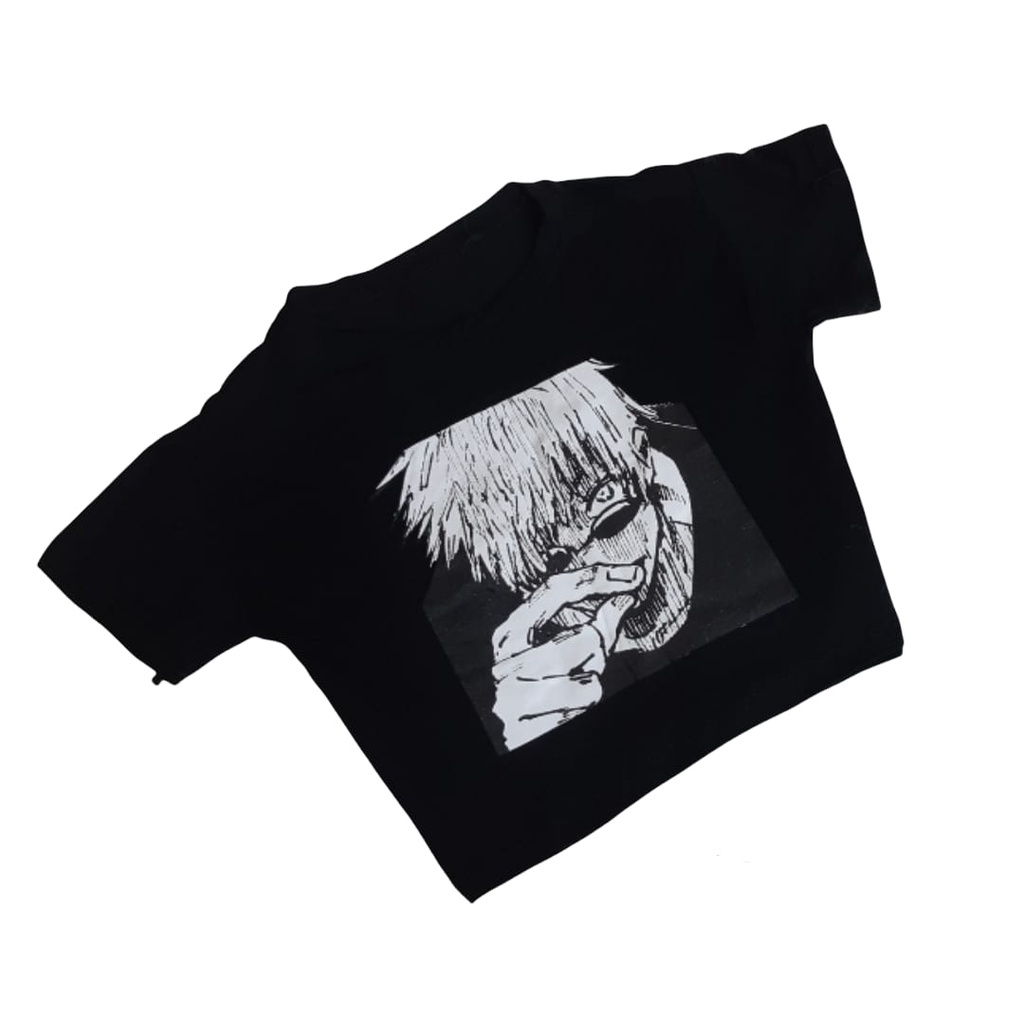 Cropped Jujutsu Kaisen Satoro Gojo Anime Feminina | Shopee Brasil