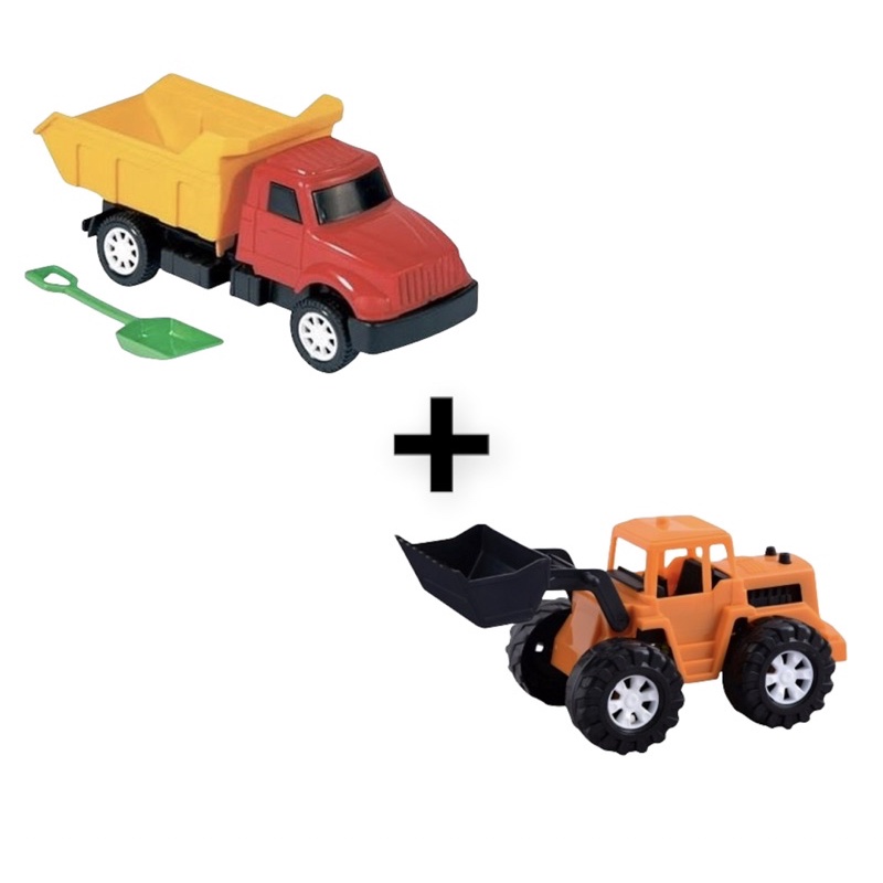 Caminhão mini Basculante + Mini Trator Diverplas | Shopee Brasil