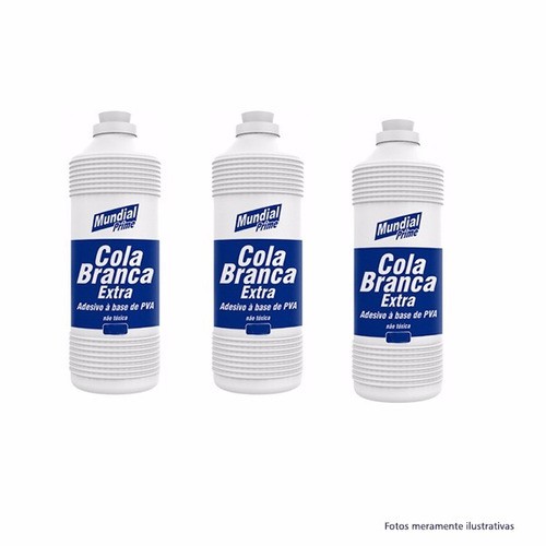 Cola Branca Pvc Extra 500g Mundial prime | Shopee Brasil