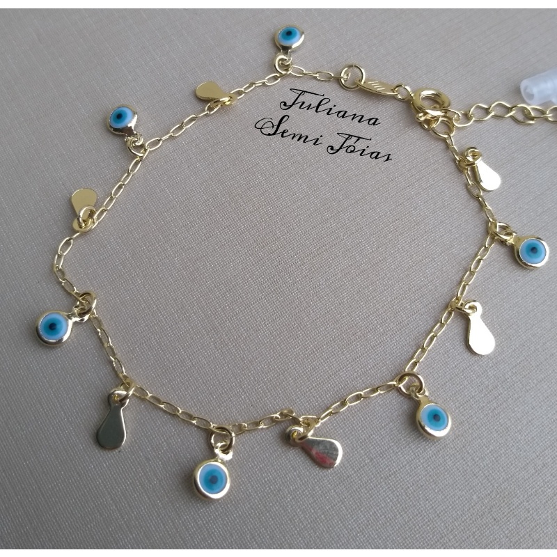Pulseira Olho Grego Lisa | Shopee Brasil