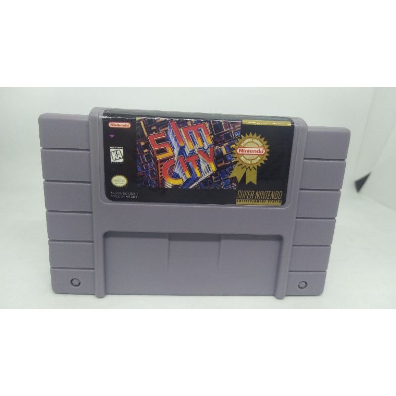 Sim City Repro Snes Label One million | Shopee Brasil