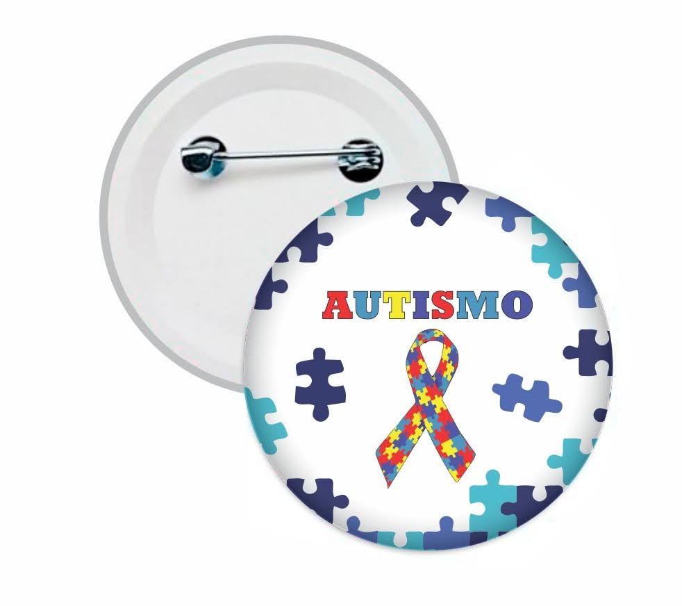 Boton / Broche - Autismo / Autista - 4,5 Cm - Modelos | Shopee Brasil