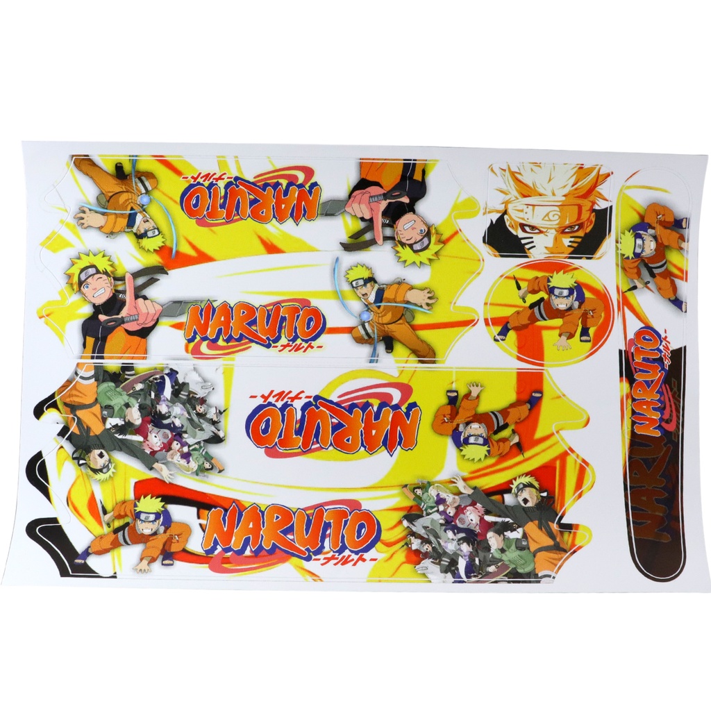 Adesivos Bike Infantil Cartela NARUTO Anime Bicicleta Aro 14/16/20 ...