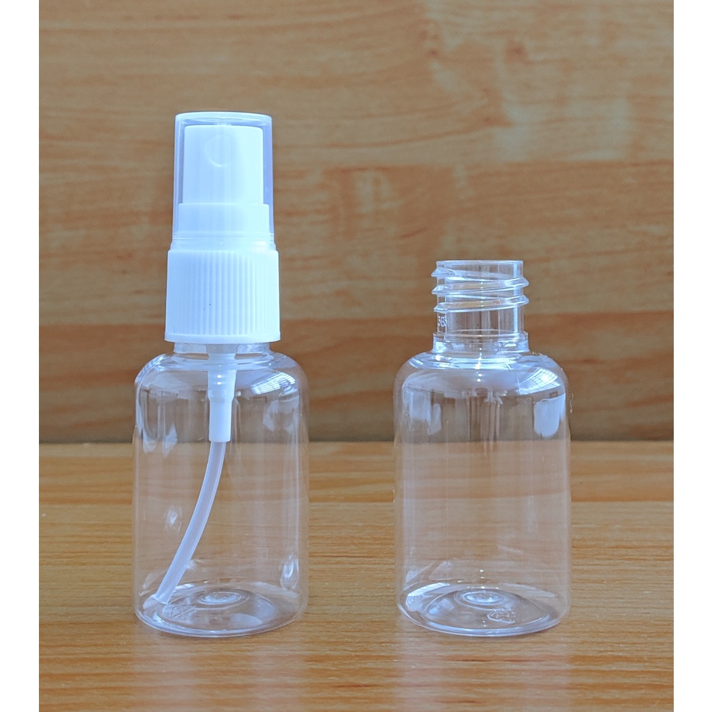 50 Frasco Pet 30ml Redondo Com Válvula Spray | Shopee Brasil