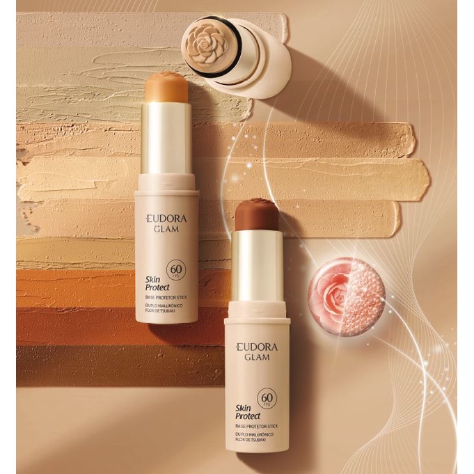 Base Protetor Stick Eudora Glam Skin Protect 8,2g | Shopee Brasil