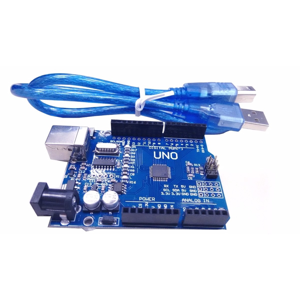 Placa e CABO Arduino UNO R3 compatível ATMEGA328 SMD CH340 ou Nano ...