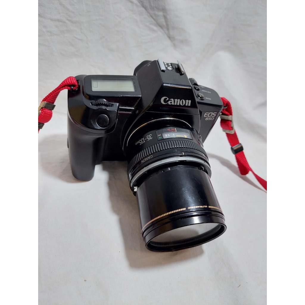 Câmera: Corpo e Lente Canon EOS 650 - Filme - Câmera Analógica | Shopee ...
