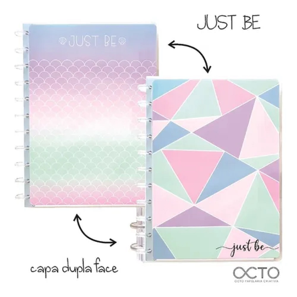 Caderno de Disco Pequeno A5 Dupla Capa Just Be CA5PL-007 - OCTO ...