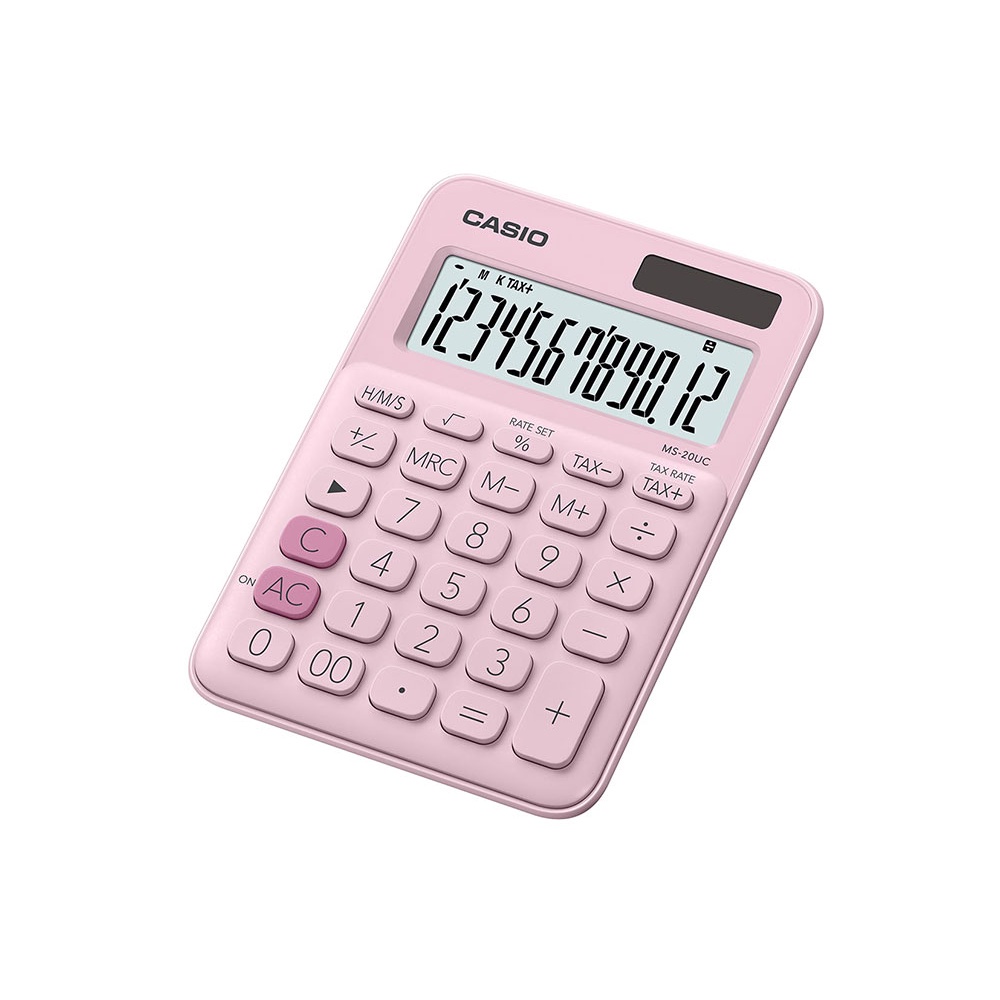 Calculadora compacta Casio de mesa c/ visor amplo 12 dígitos | Shopee Brasil