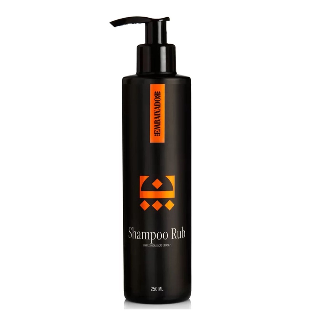 SHAMPOO EMBAIXADOR RUB PARA CABELOS MASCULINO 250ML | Shopee Brasil