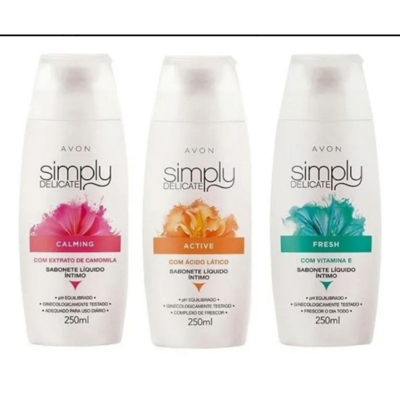 Sabonete Líquido Íntimo Simply Delicate - Avon | Shopee Brasil