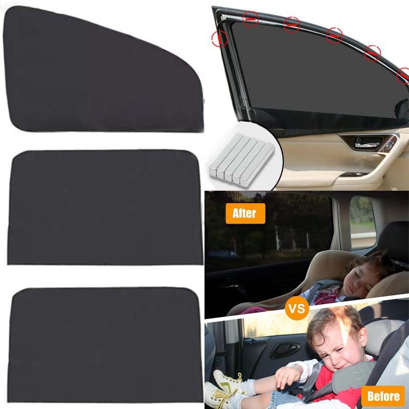 Magnetic Car Sun Sombra Cortina De Carro Window Sombrinha Proteção UV ...