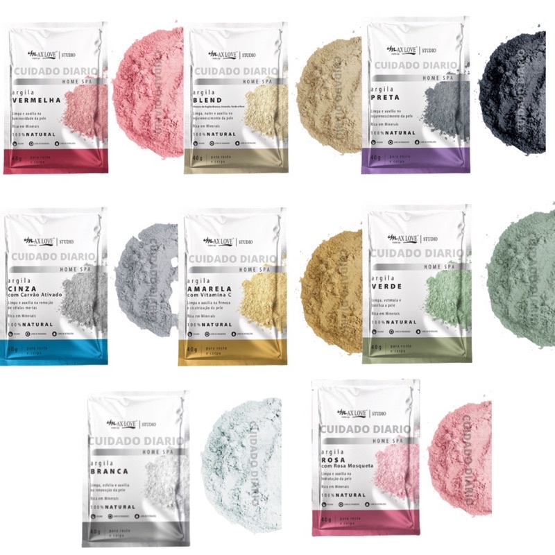 Argila Home Spa 100% Natural - Max Love | Shopee Brasil
