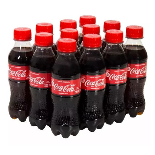 Garrafa Pequena Coca Cola Original 200ml Pack 12 Unidades | Shopee Brasil
