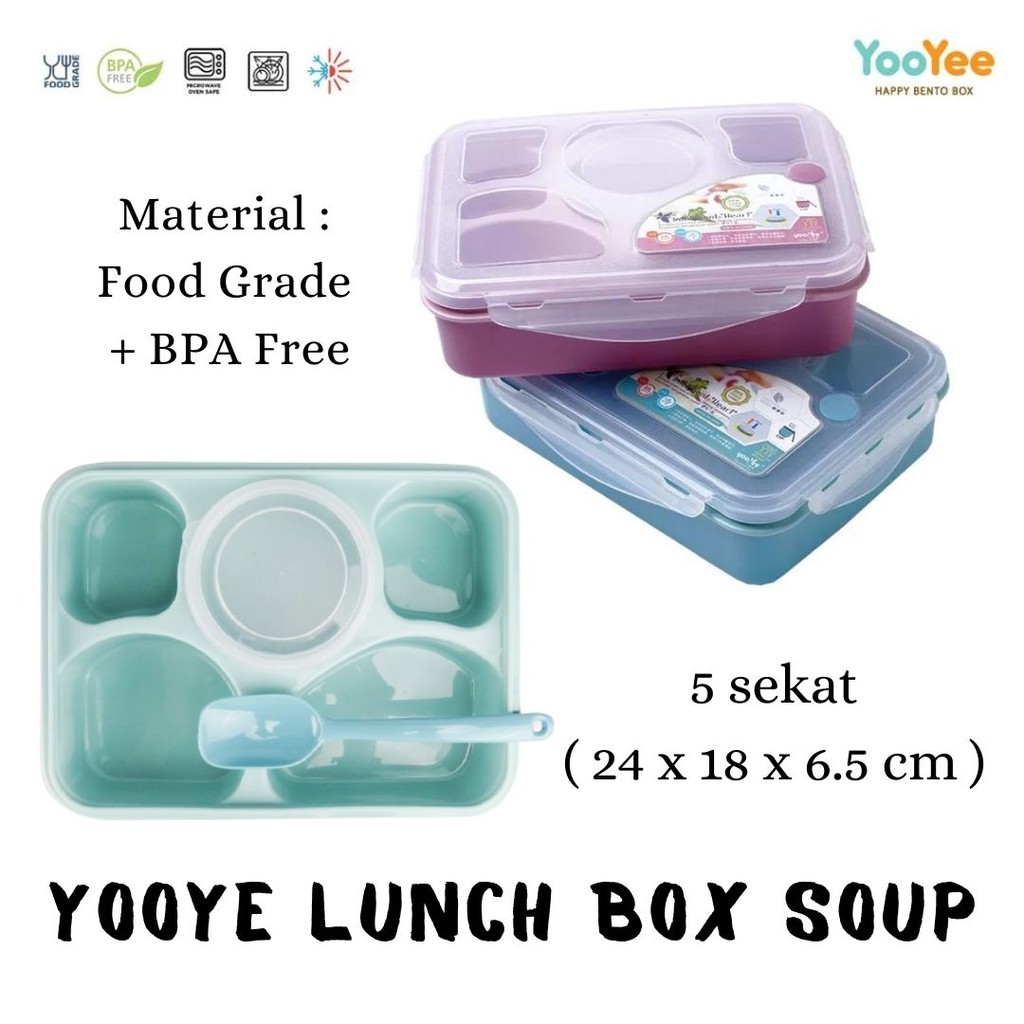 Lancheira Yooye 5 Divisórias | Shopee Brasil