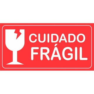 40 etiqueta adesiva fragil , cuidado fragil , quebra facil | Shopee Brasil