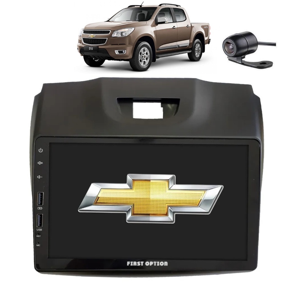 Central Multimidia S10 2012 a 2015 Tela 9 Polegadas Mp5 Moldura Câmera De Ré | Shopee Brasil