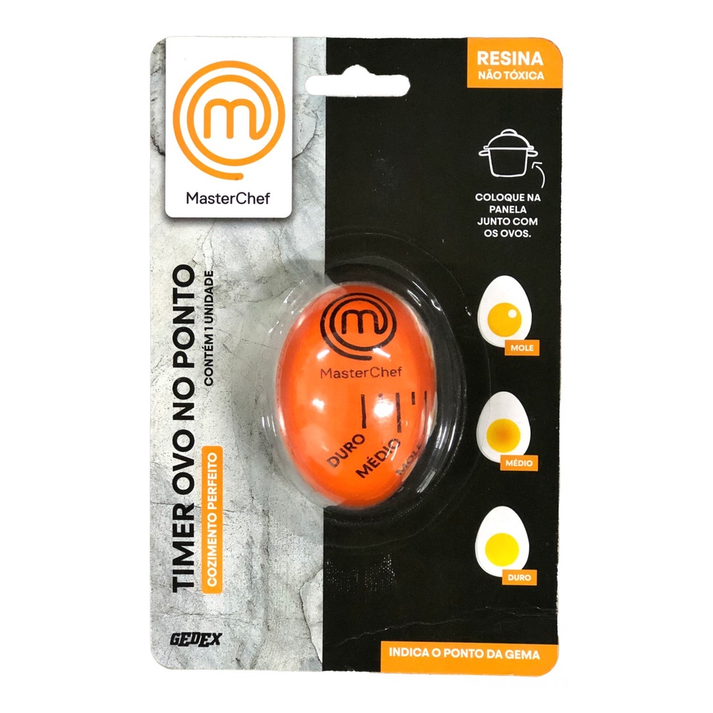 Timer Para Ovo Indica O Ponto Da Gema MasteChef Gedex 8021 Top | Shopee ...
