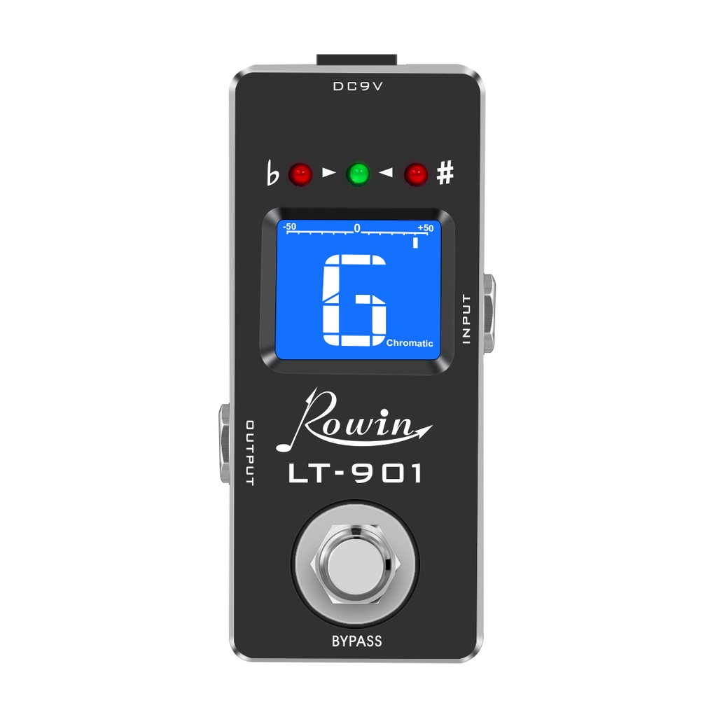 Rowin LT-901 Verdadeiro Bypass Guitarra Afinador Cromático Pedal Alta ...