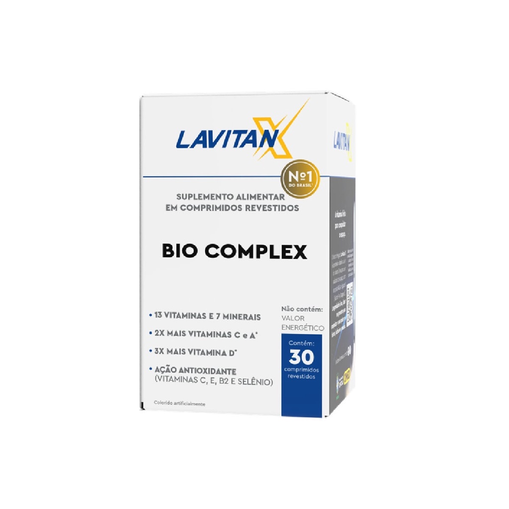 LAVITAN VITAMINA BIO COMPLEX C/ 30 COMPRIMIDOS | Shopee Brasil