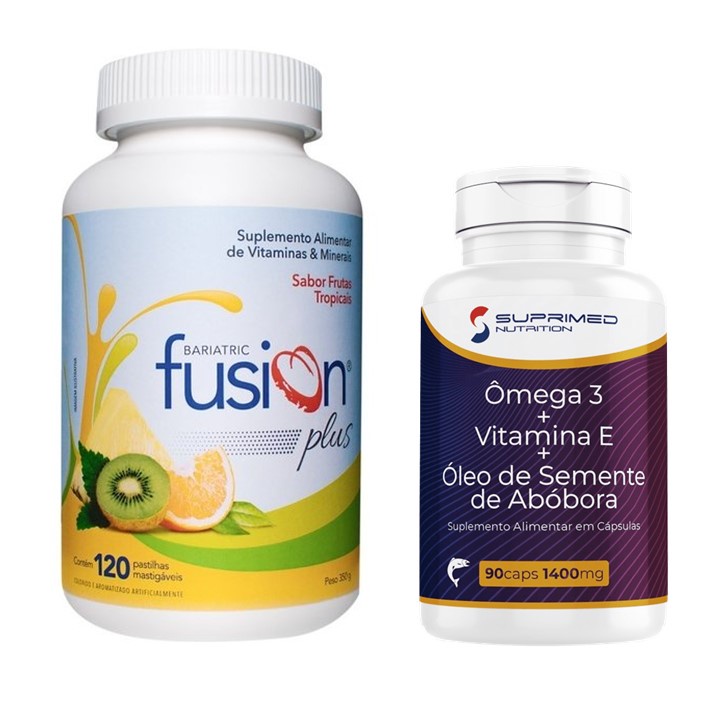 KIT Bari Plus - Bariatric Fusion Plus Tropicais + Ômega 3 | Shopee Brasil