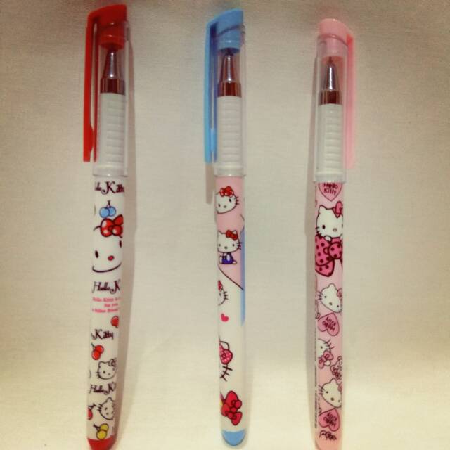 Caneta De tinta gel Hello kitty Coreana | Shopee Brasil