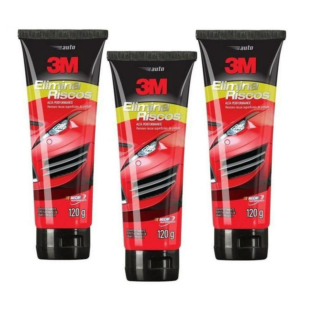 KIT 3 ELIMINA RISCOS 3M REMOVE E TIRA RISCOS SUPERFICIAIS 120G Novo | Shopee Brasil