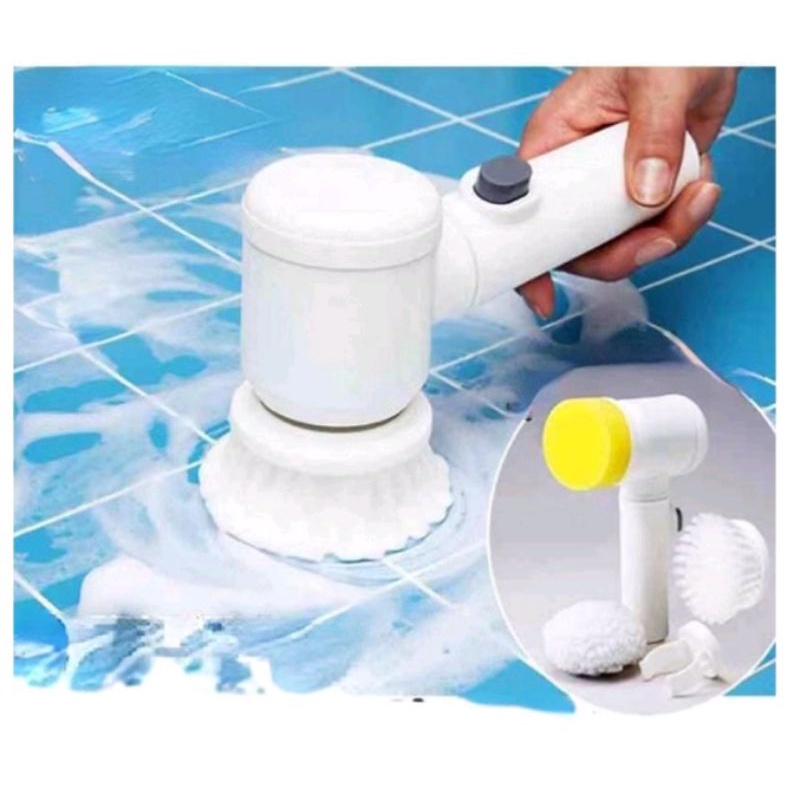 Escova elétrica de limpeza esponja mágica 5 em 1 recarregável USB para ...
