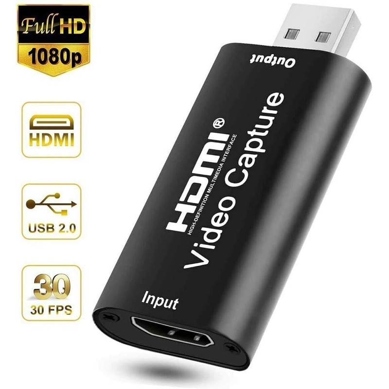 Placa de Captura HDMI para USB 1080p Alta resolução Streaming Lives ...