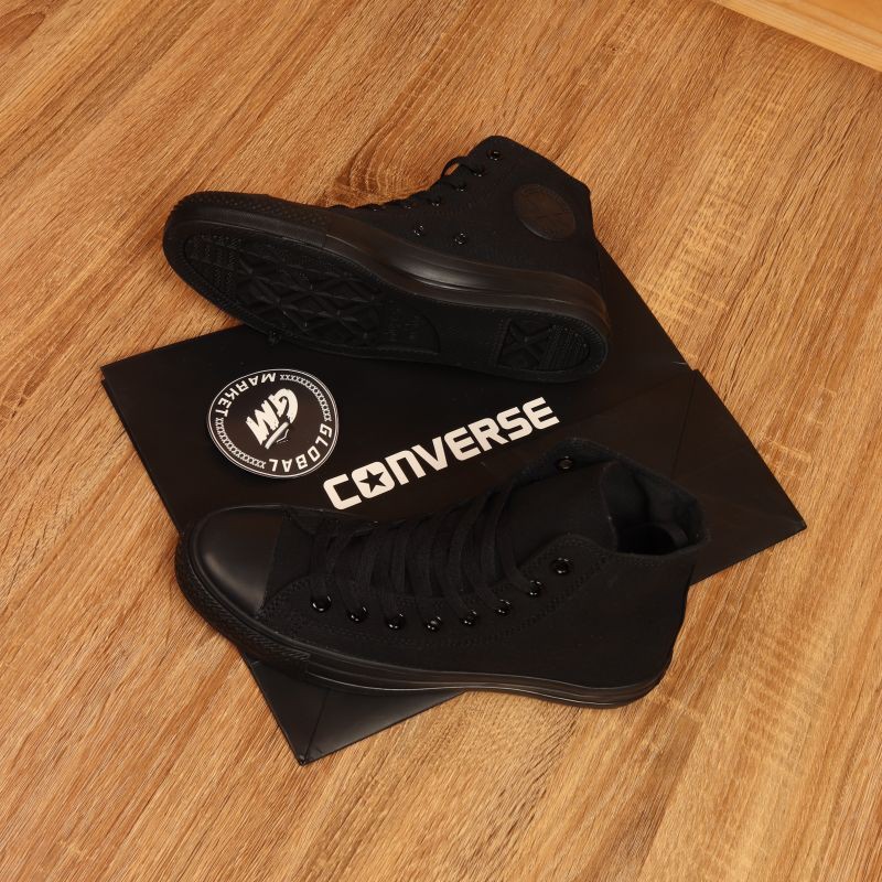 Tenis Converse Classics Hi Full Preto Chute Perfeito Madein Vietnam | Shopee Brasil