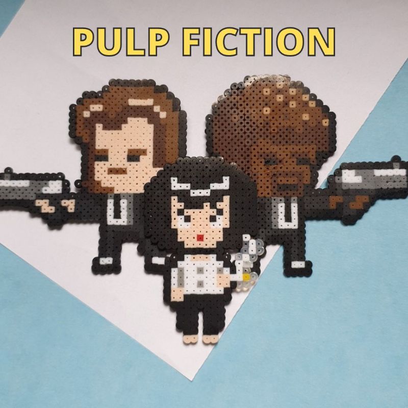 Coleção Pulp Fiction | Tarantino | Pixel art | Imã e chaveiro | Shopee ...