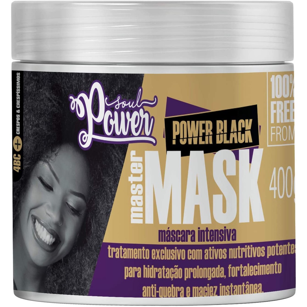 Soul Power Mask power Black Máscara intensiva 400g | Shopee Brasil