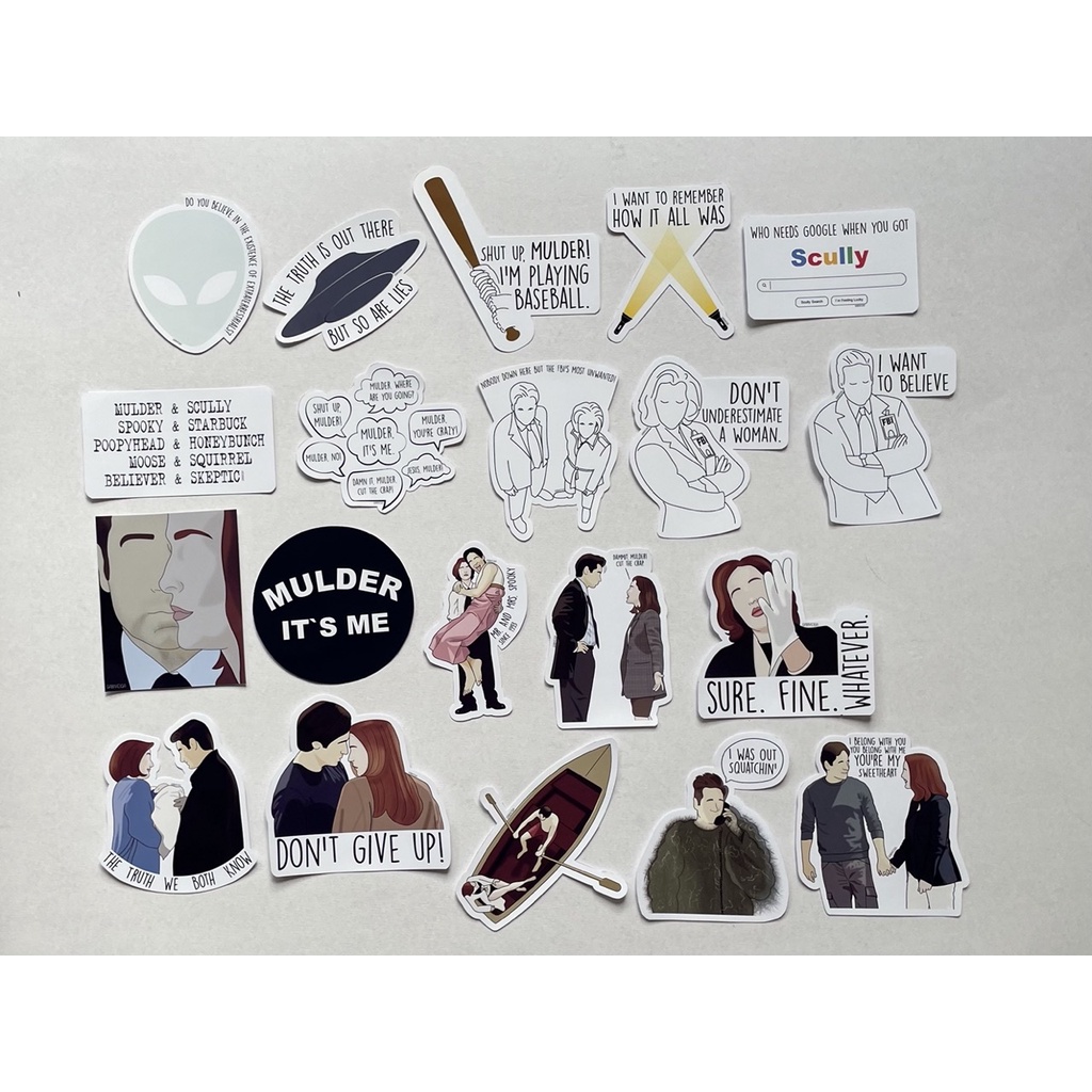 Kit de adesivos / stickers The X Files (20 unidades) | Shopee Brasil