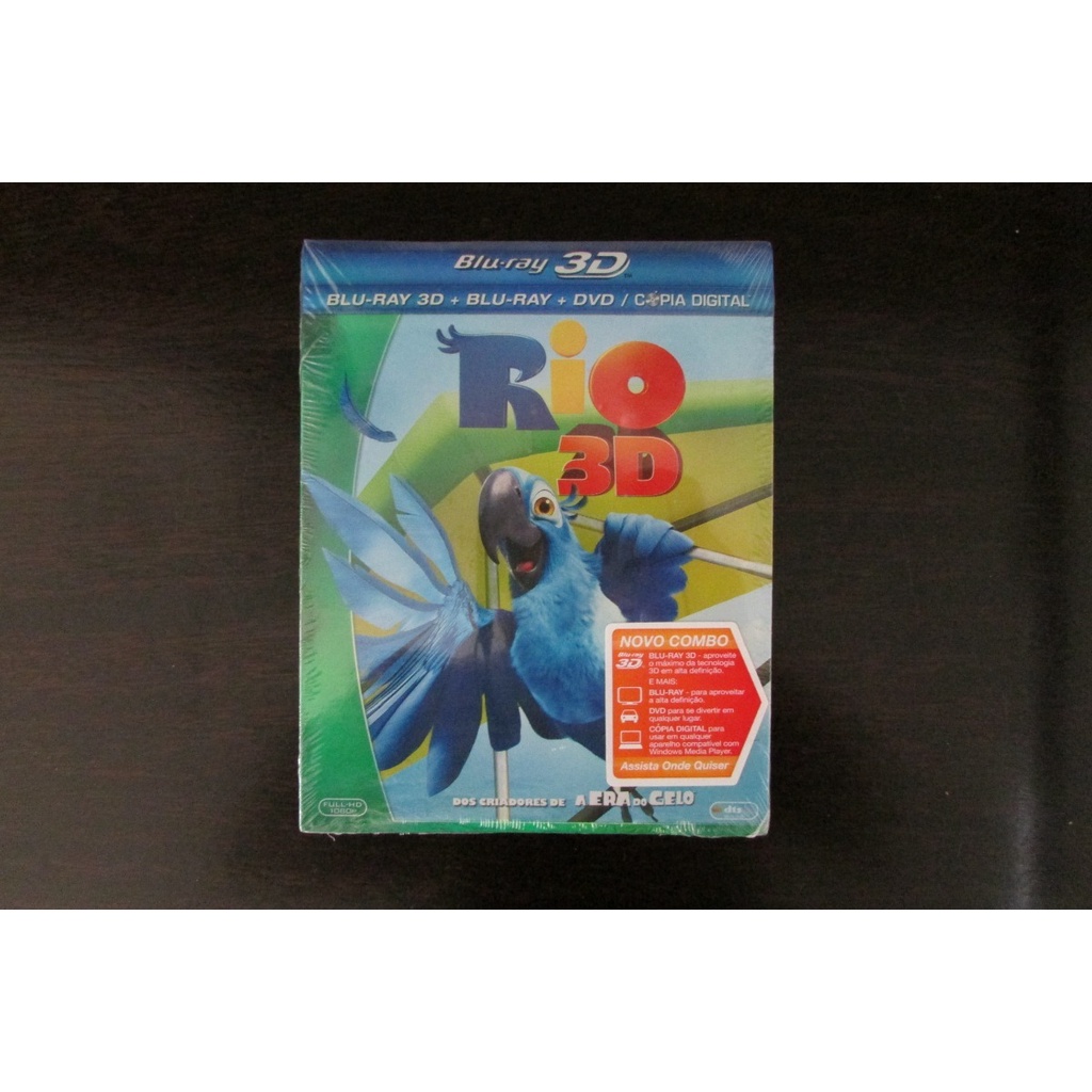 Rio - Blu-Ray 3D + Blu-Ray + DVD + Cópia Digital | Shopee Brasil