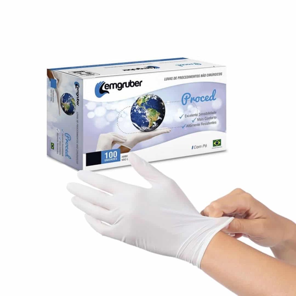 LUVA PROCEDIMENTO ''M '' (PROCED) CIRURGICO LEMGRUBER TAMANHO ''M ...