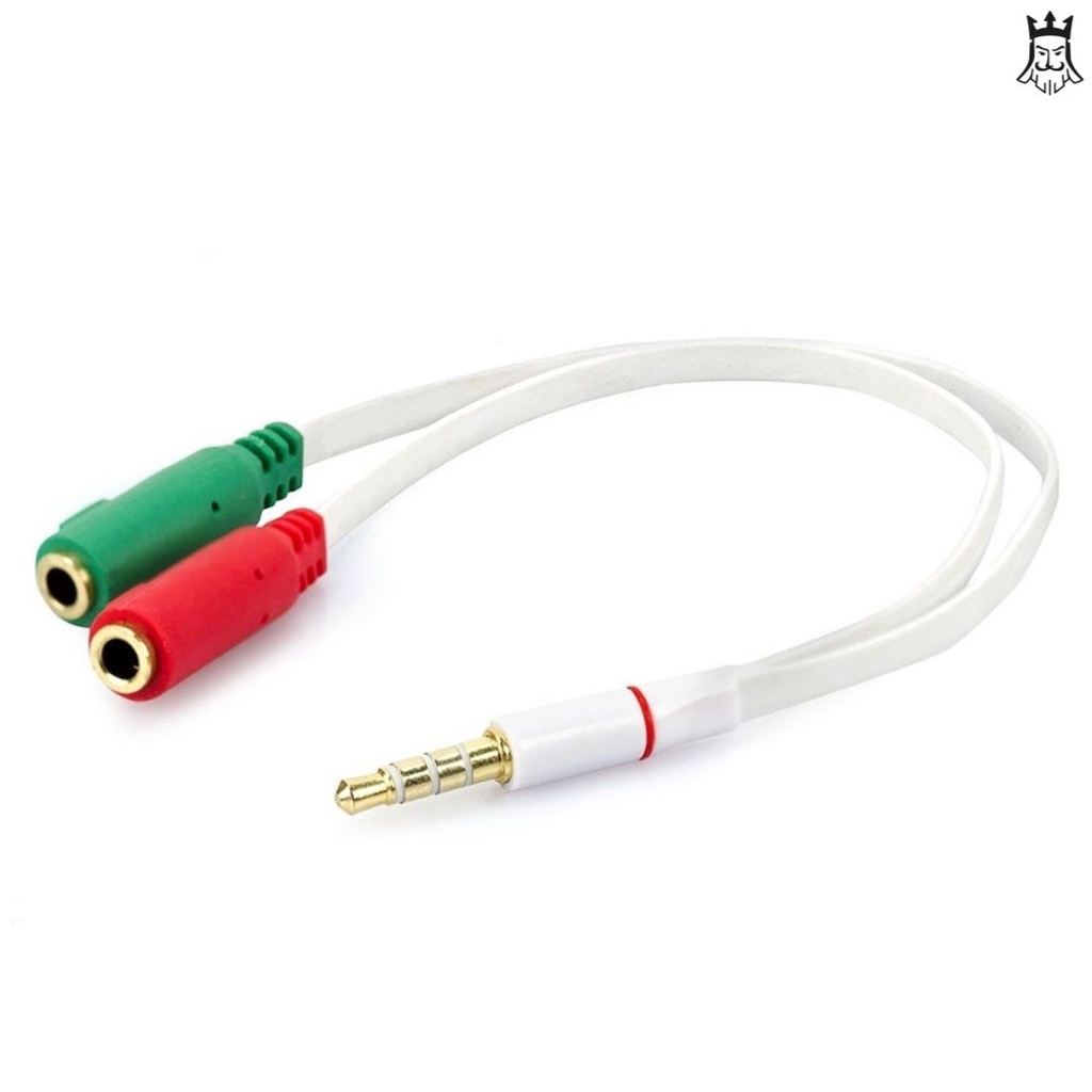 Adaptador com entrada P2/P3 - Fone e Microfone para Headset | Shopee Brasil