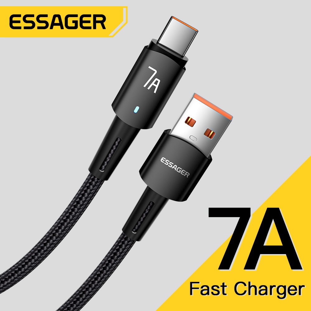 Essa Essager 80W 7A Cabo Carregador Super Rápido De Dados De Carregamento USB Tipo c Para Realme ...